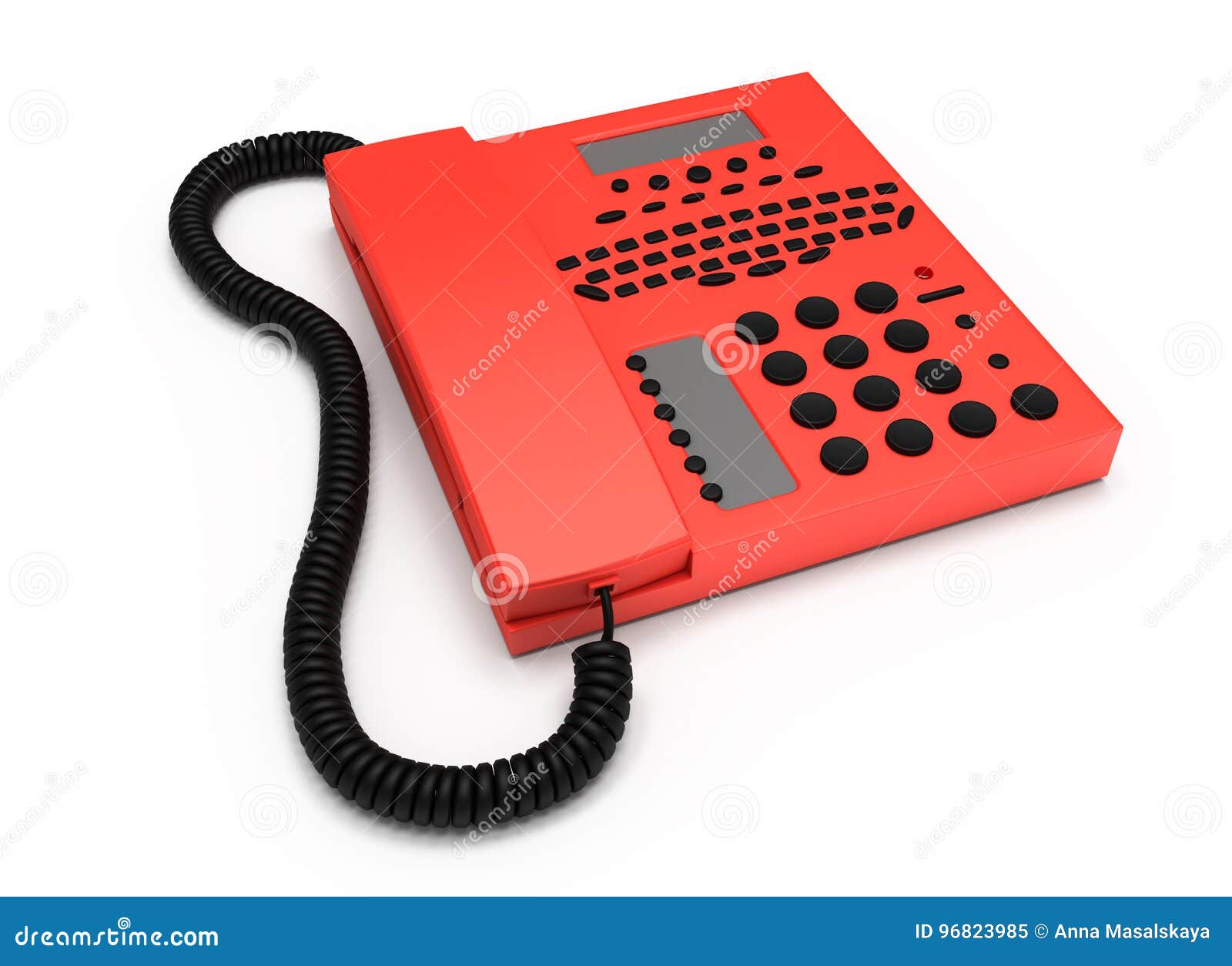 Isolated red telephone stock image. Image of telephone - 96823985