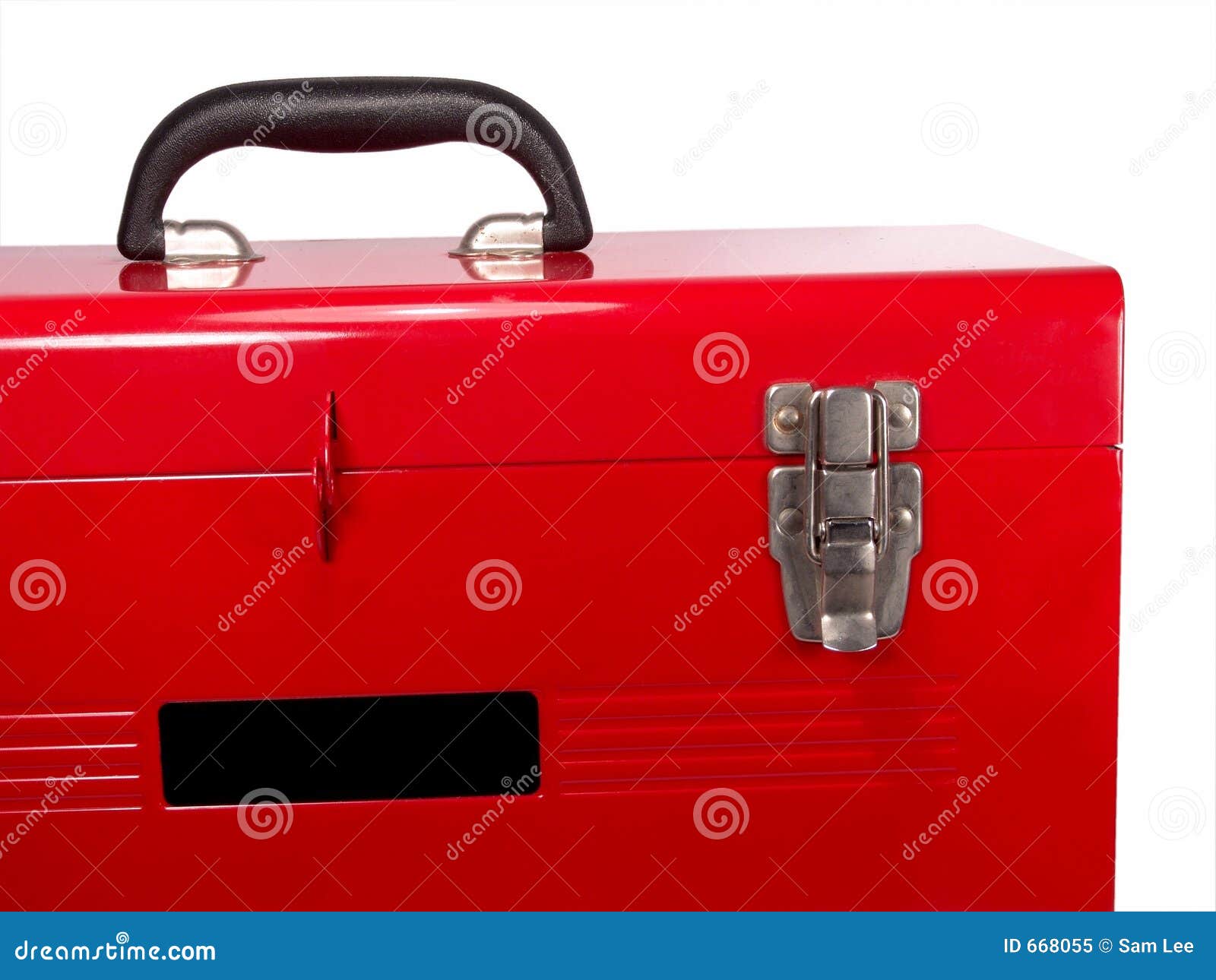 Isolated Red Toolbox Close-up Stock Image - Image of creative, metal ...