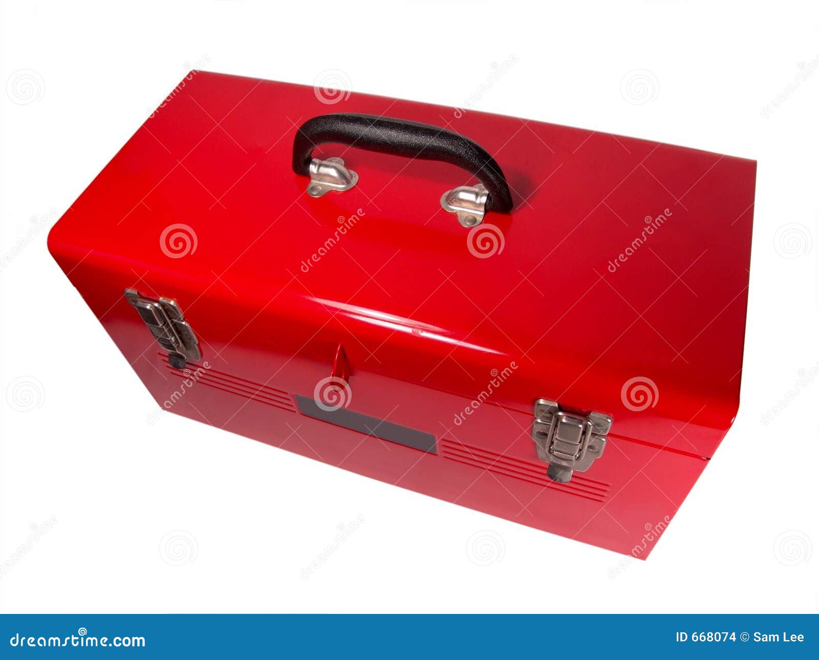 Isolated Red Toolbox Close-up Stock Photo - Image of engineering, build ...