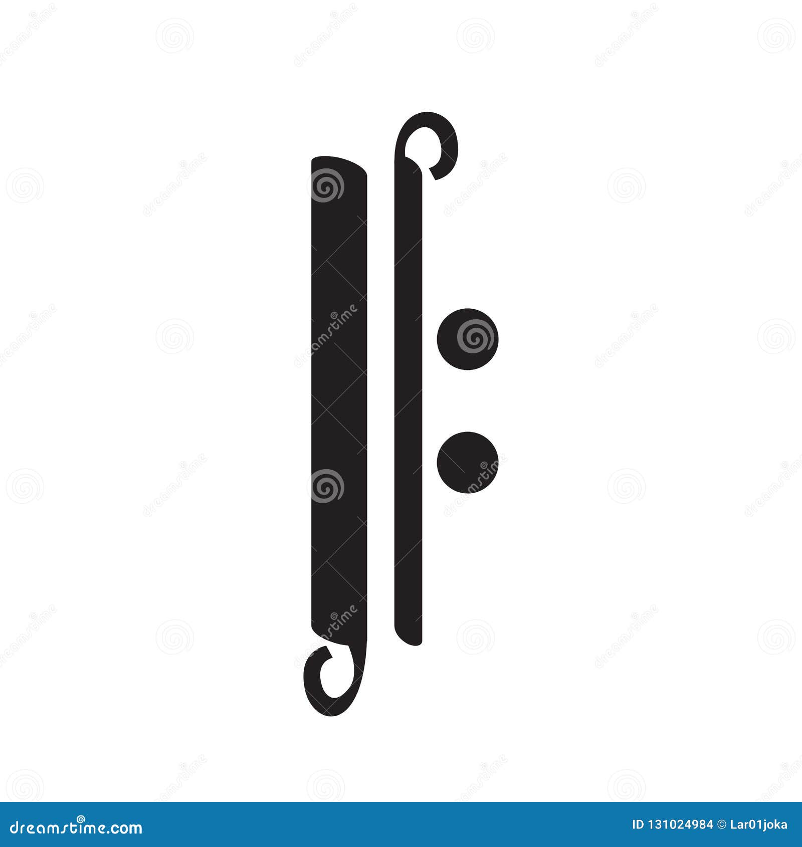 Isolated Repeat Sign Musical Note Stock Vector - Illustration of sound ...