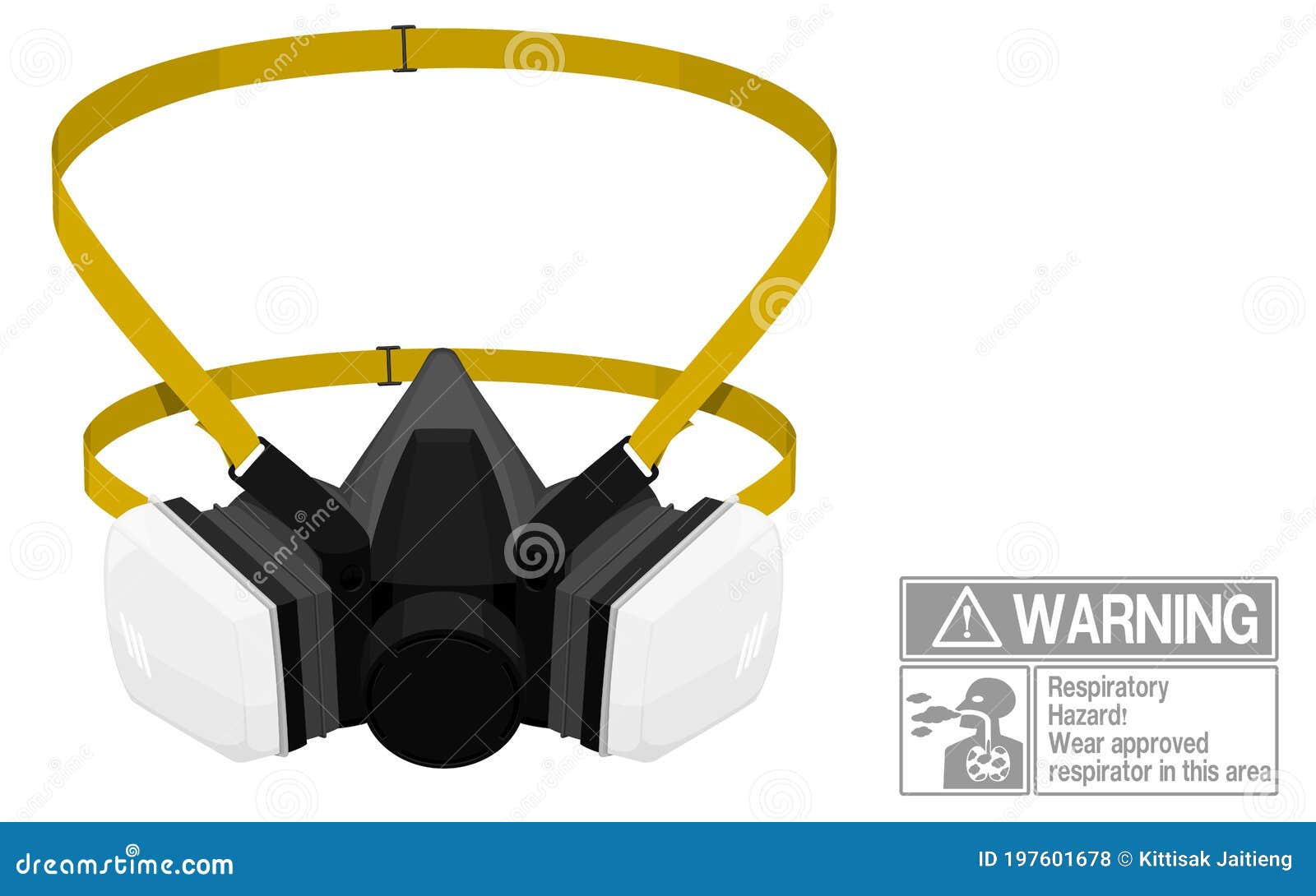 Isolated Respirator on Transparent Background Stock Vector ...