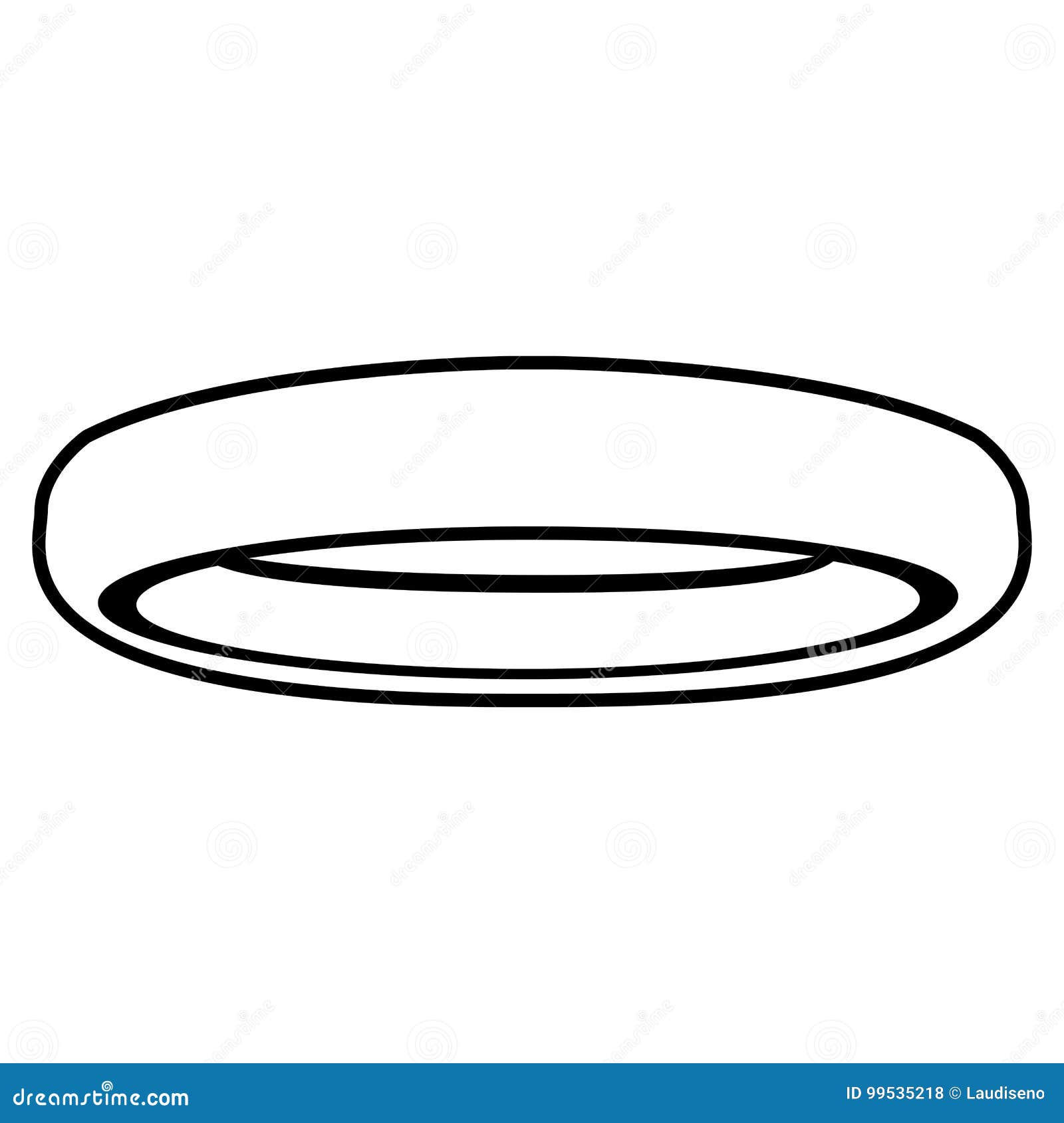 Isolated ring outline stock vector. Illustration of couple - 99535218