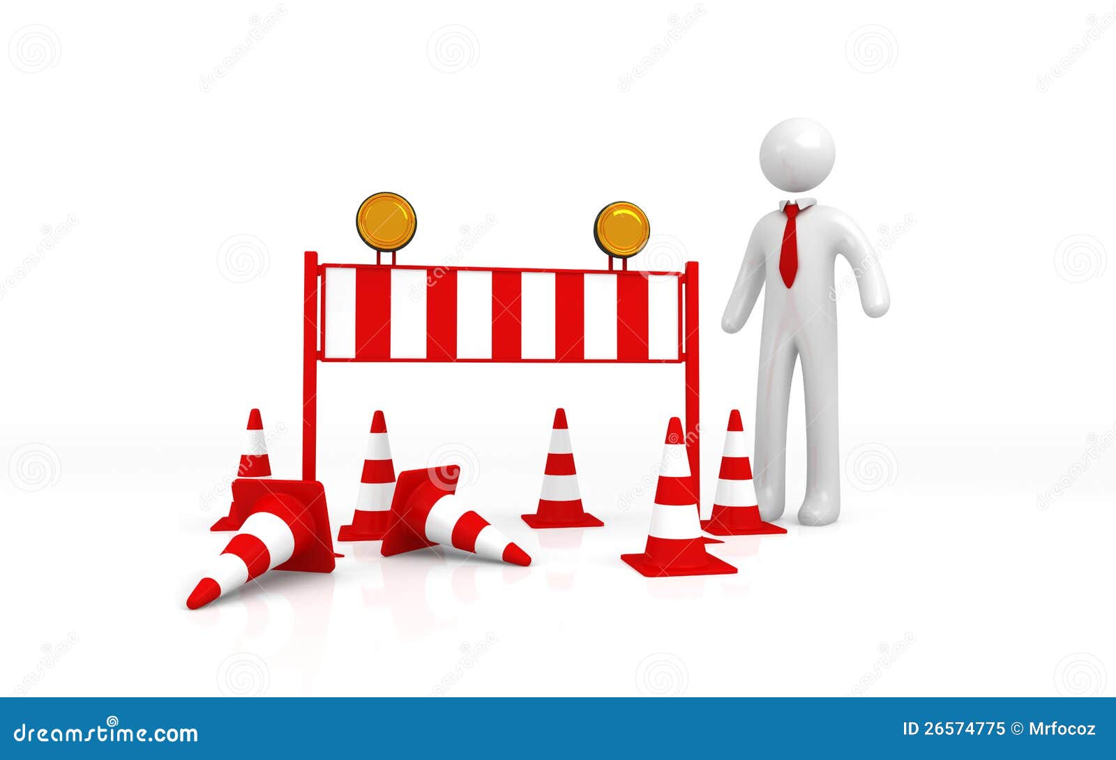 Roadblock Stock Image | CartoonDealer.com #6146815