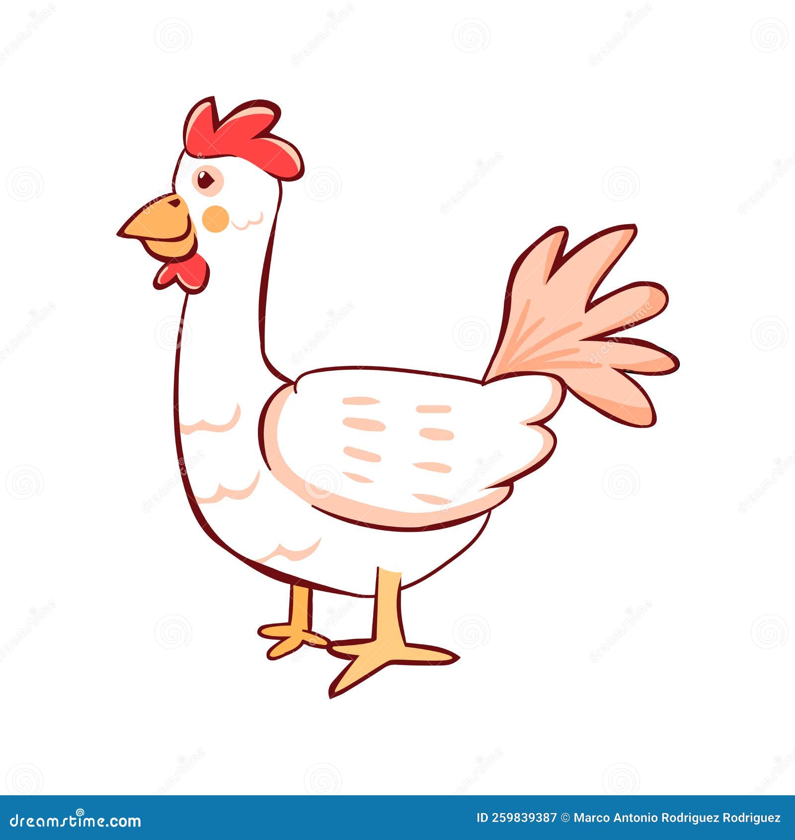 Isolated Roaster Draw Vector Illustration Stock Vector - Illustration ...