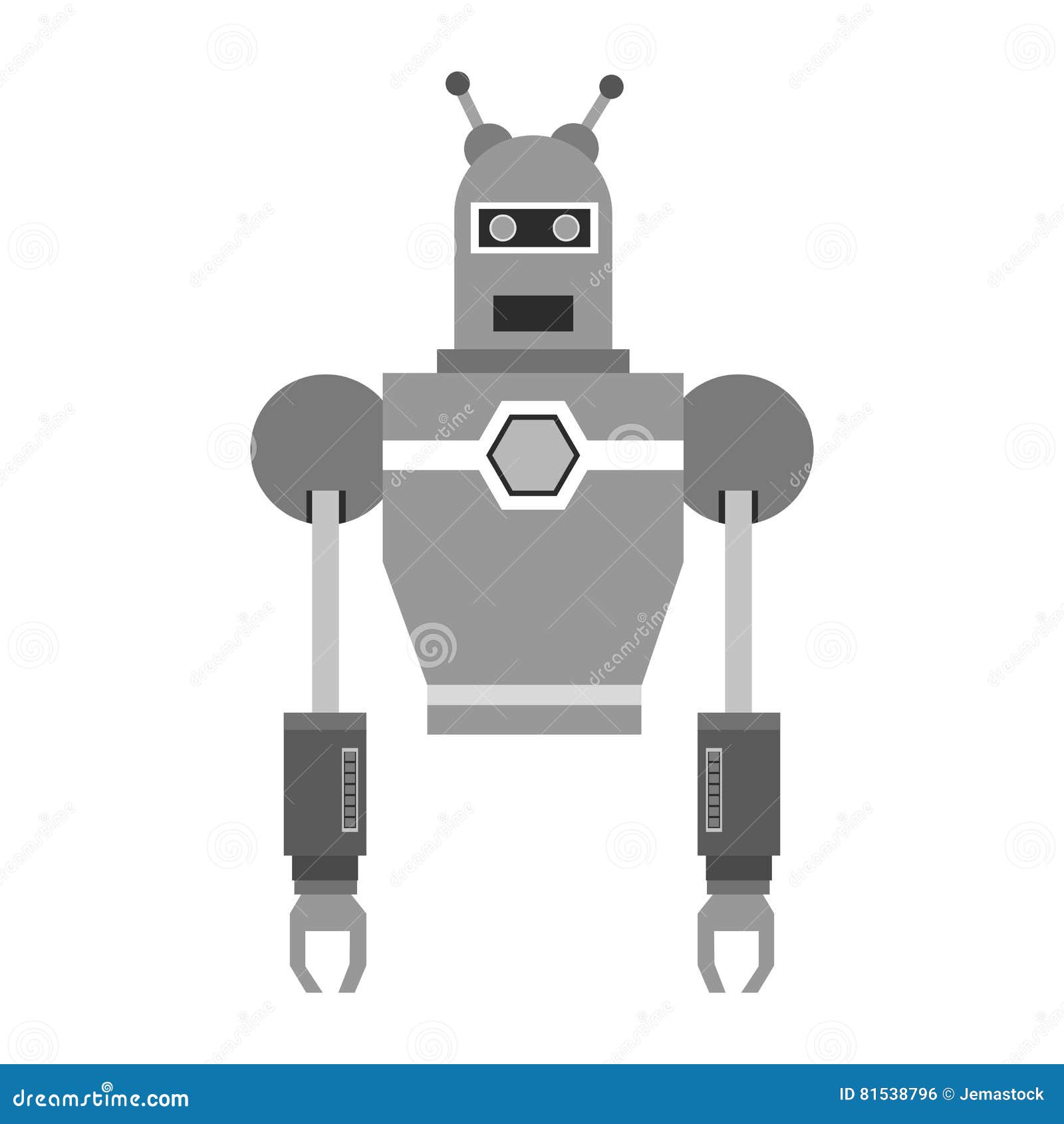 Isolated Robot Cartoon Design Stock Vector - Illustration of automation ...