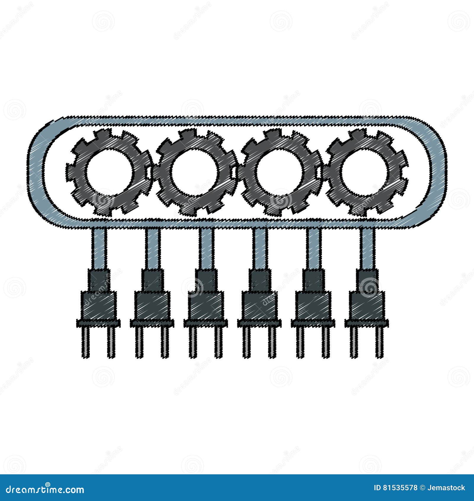 Isolated robot design stock vector. Illustration of program - 81535578