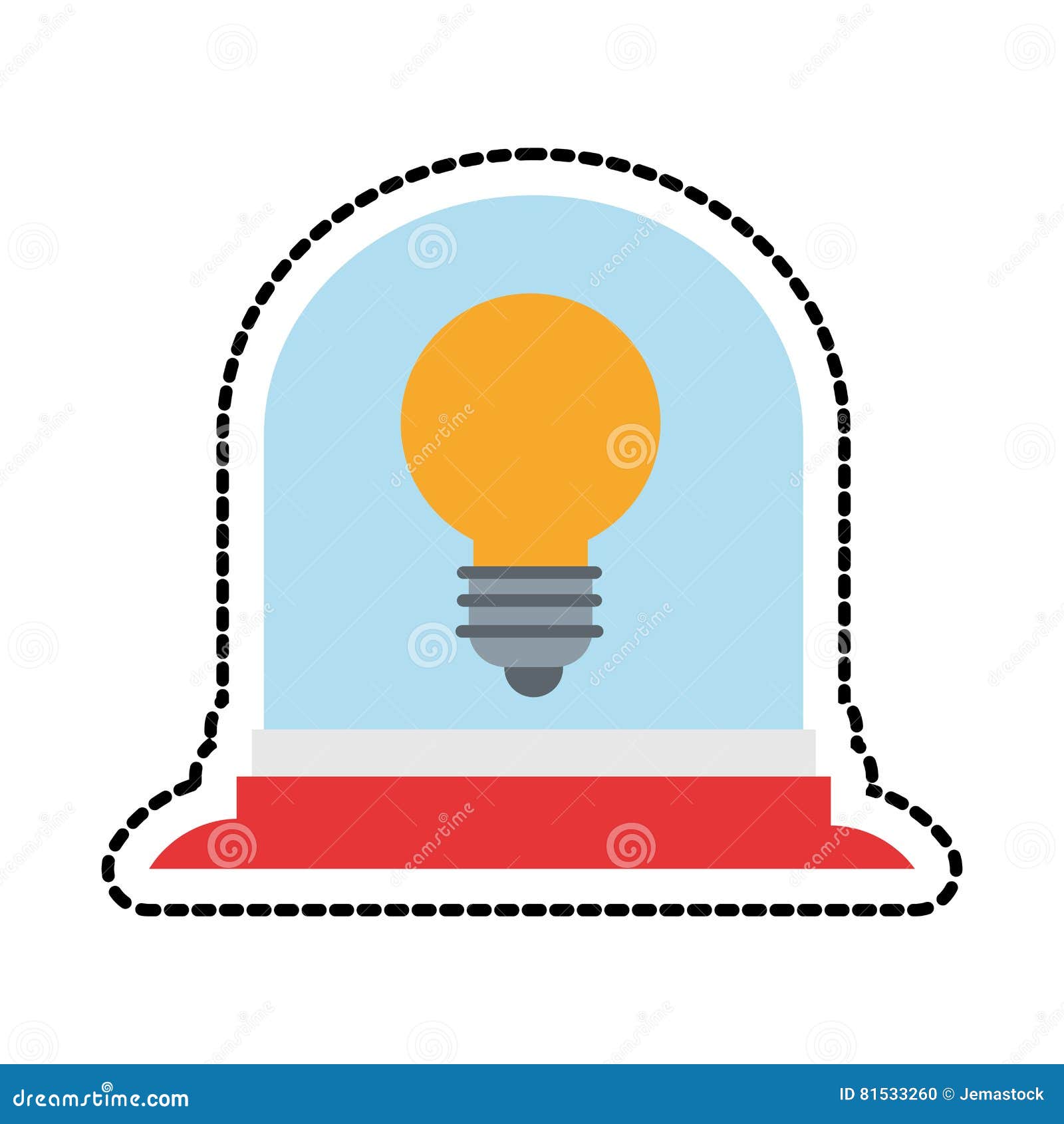 Isolated Robot with Light Bulb Design Stock Vector - Illustration of ...