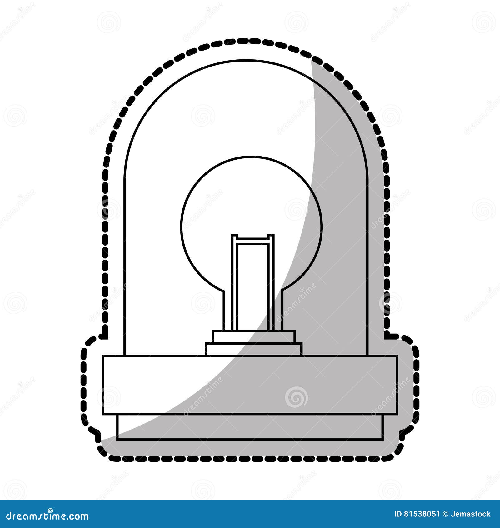 Isolated Robot with Light Bulb Design Stock Vector - Illustration of ...