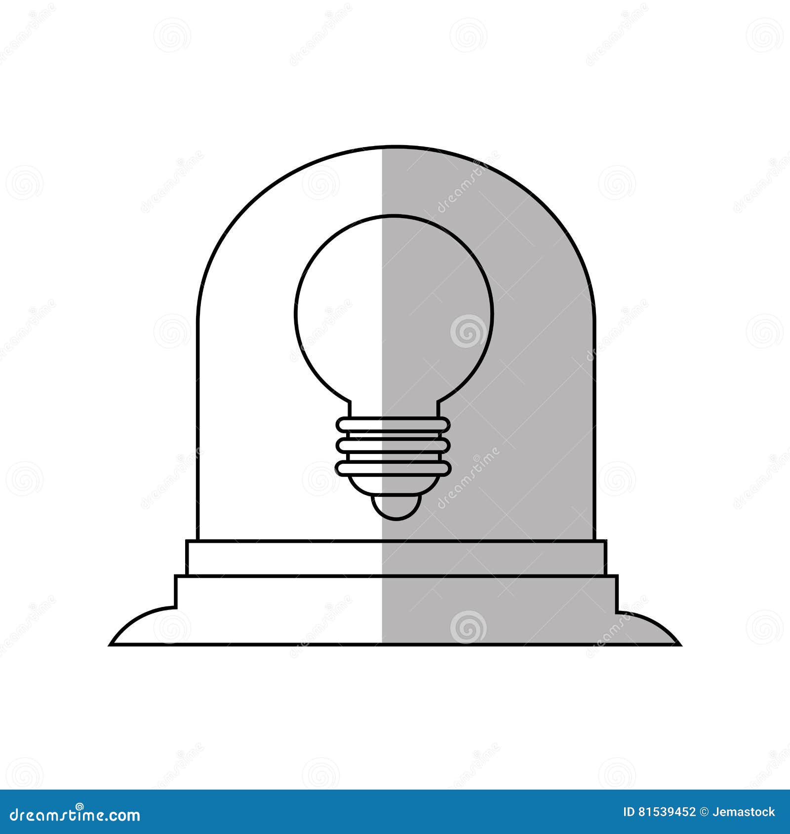Isolated Robot with Light Bulb Design Stock Vector - Illustration of ...