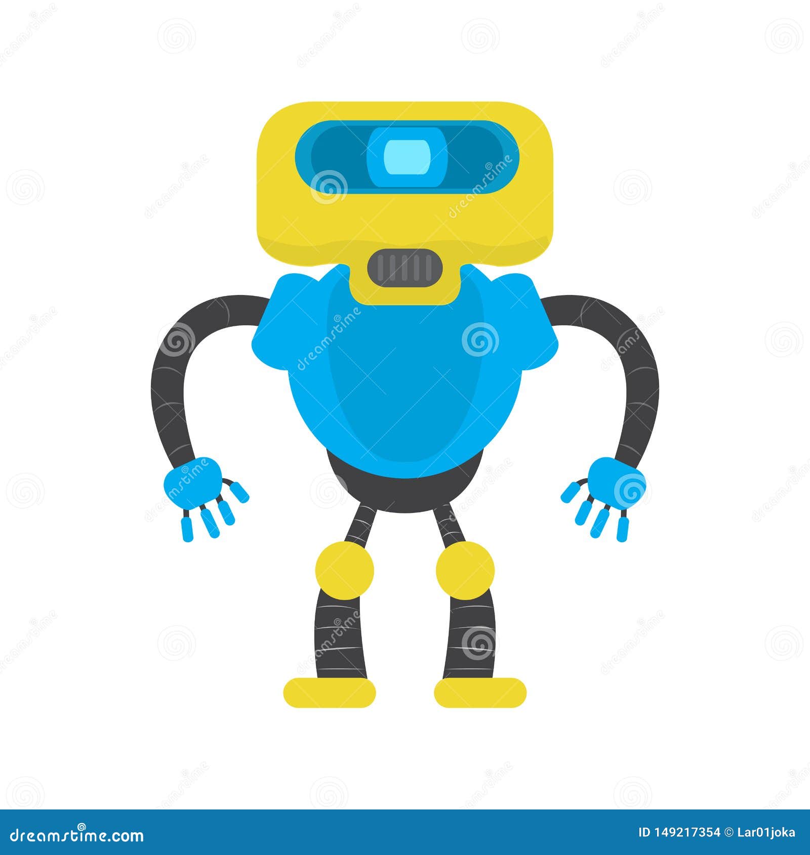 Isolated Robot Toy - Vector Stock Vector - Illustration of robotic ...