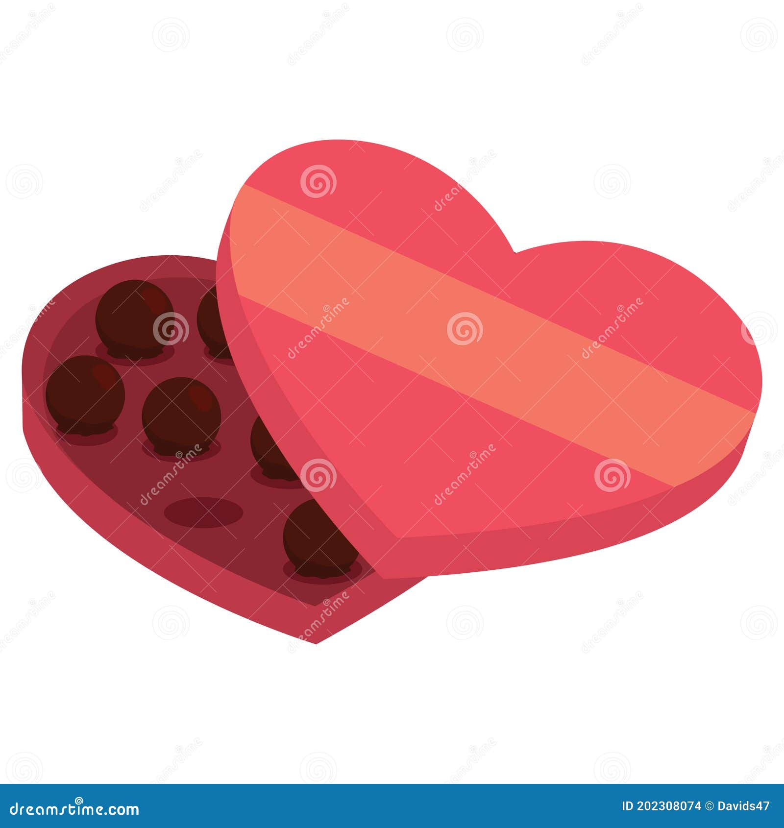 Isolated romantic candys stock vector. Illustration of element - 202308074