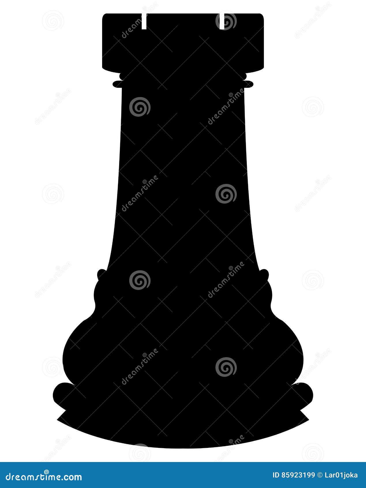 Isolated rook piece stock vector. Illustration of clipart - 85923199