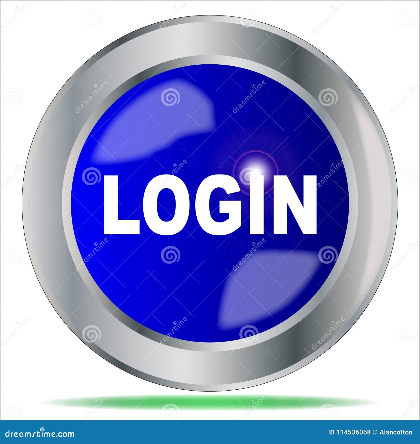 Login Button Blue