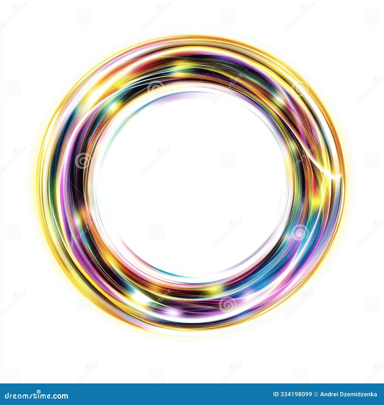 Isolated Round Neon Frame of Effect in Transparent PNG Format Stock ...
