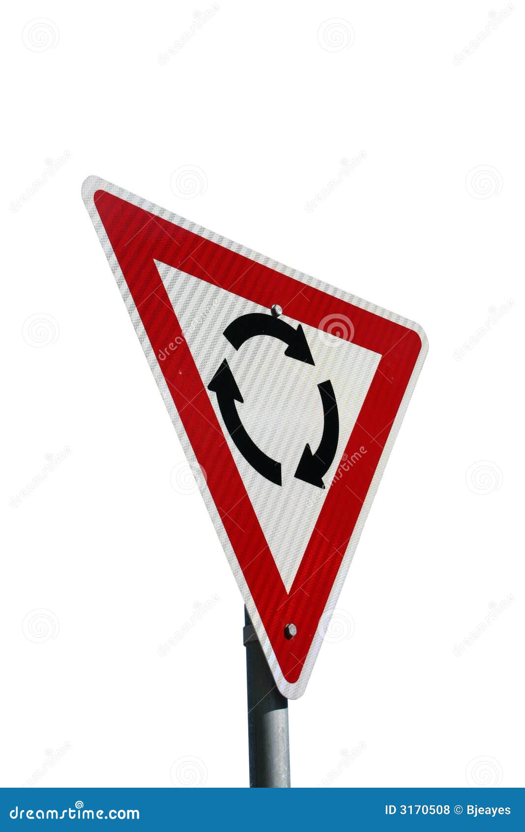 Isolated Roundabout Sign Stock Photo | CartoonDealer.com #3170508