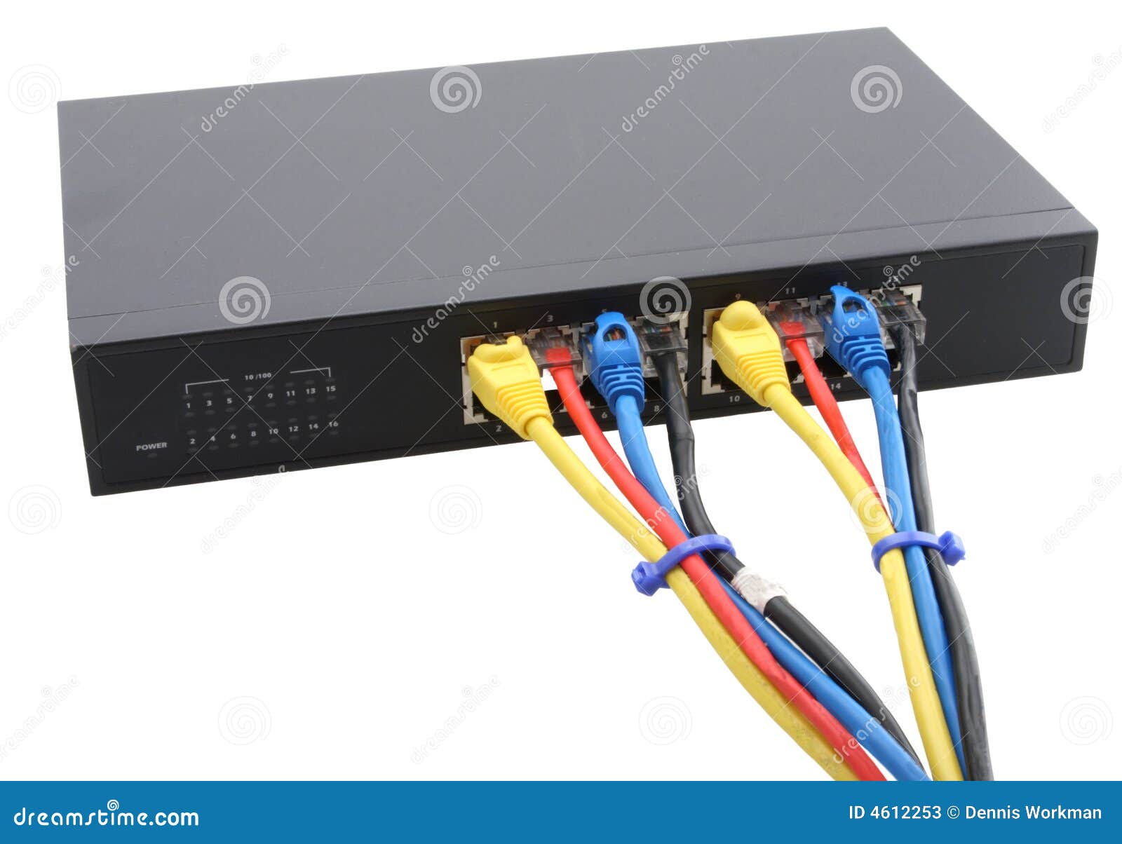 Isolated Router And Cords Picture. Image: 4612253