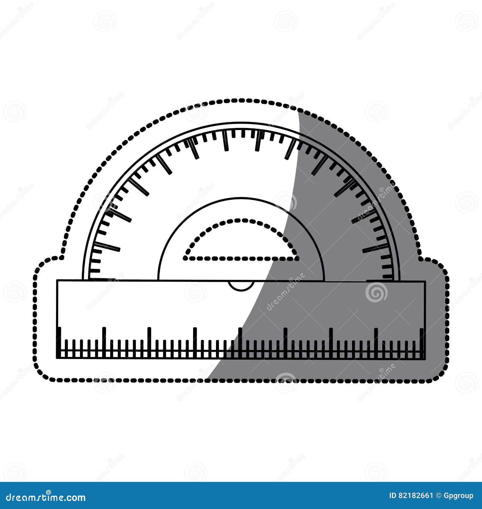 Isolated ruler design stock vector. Illustration of contractor - 82182661