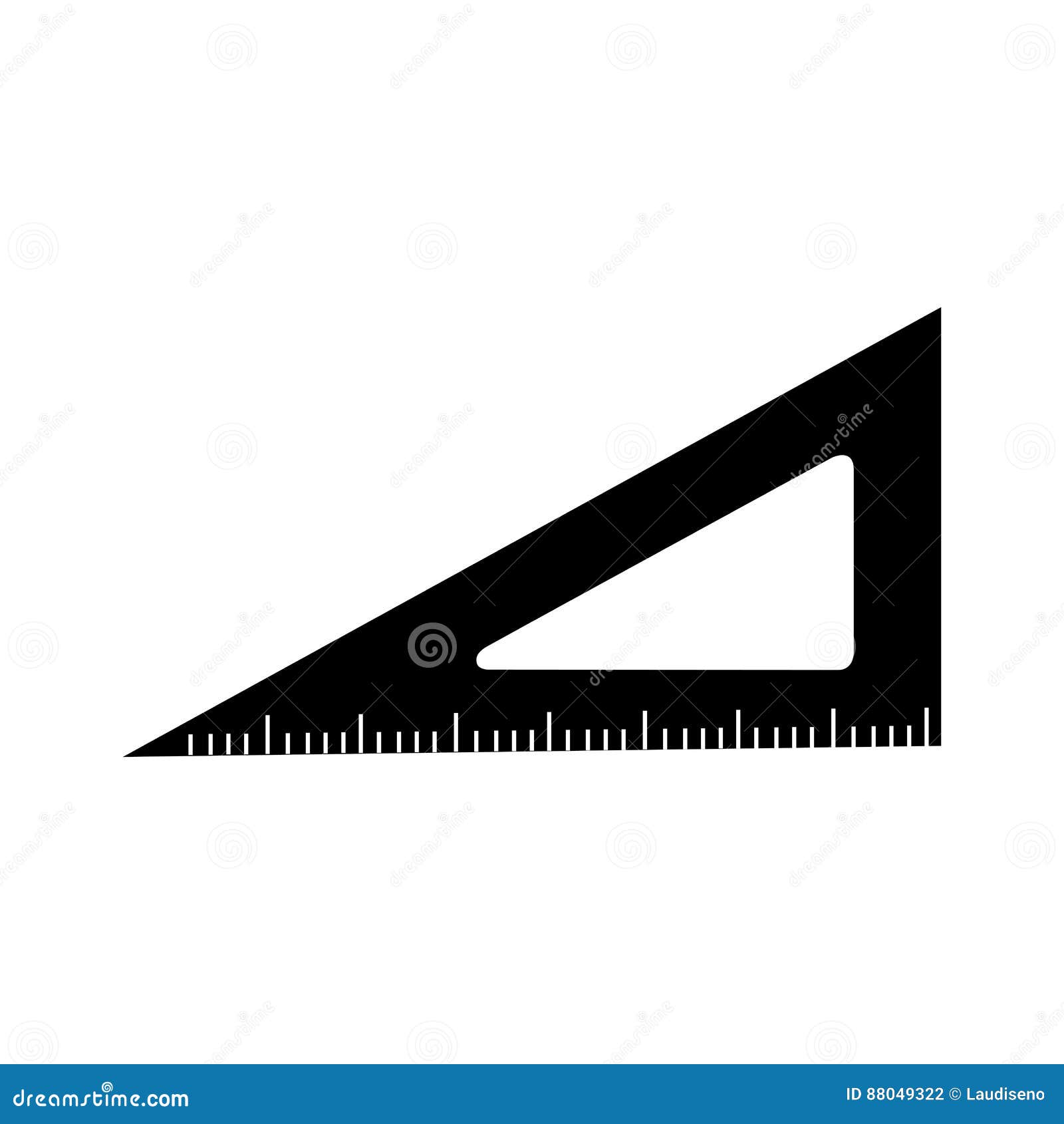 Isolated ruler silhouette stock illustration. Illustration of symbol ...