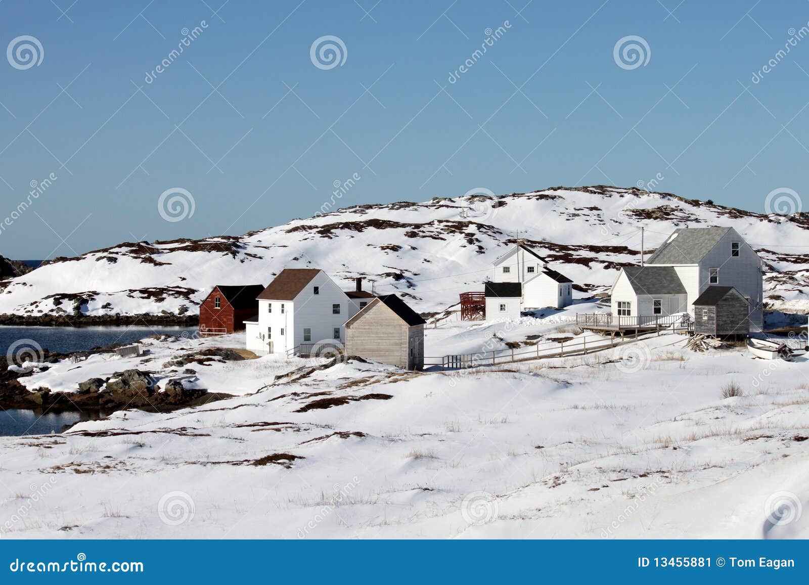 Isolated Rural Town stock image. Image of winter, ocean - 13455881