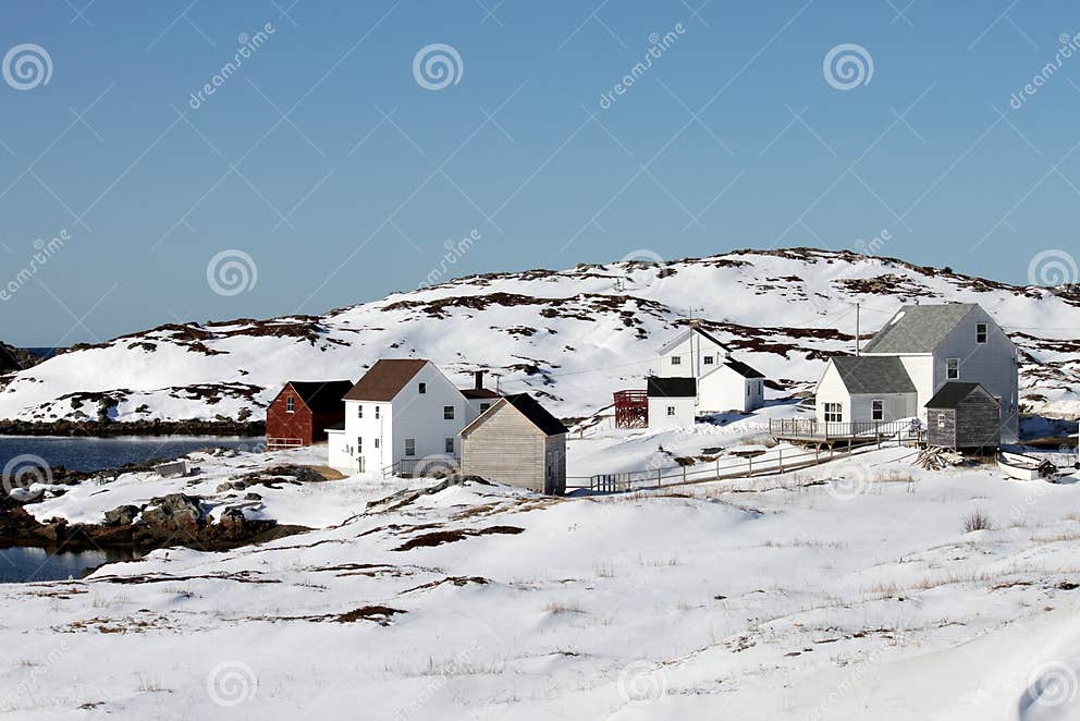 Isolated Rural Town stock image. Image of winter, ocean - 13455881
