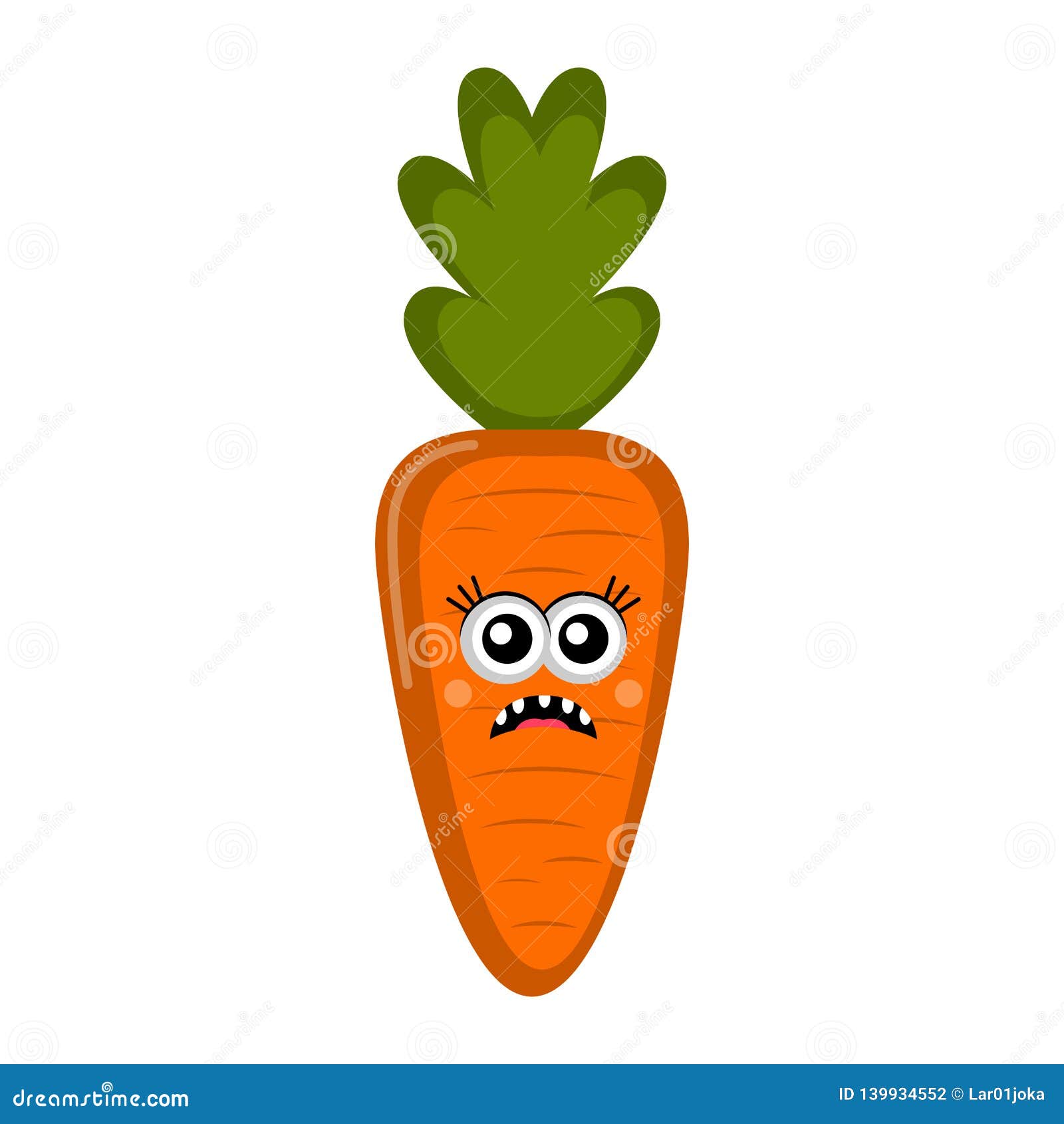 Isolated Sad Carrot Cartoon Stock Vector - Illustration of vitamin ...