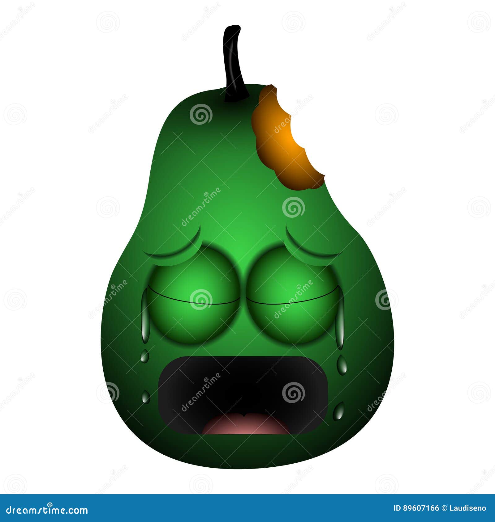 Isolated sad emote stock illustration. Illustration of isolated - 89607166