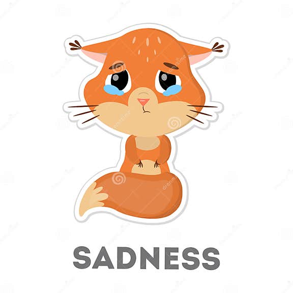 Isolated sad squirrel. stock vector. Illustration of graphic - 98384726