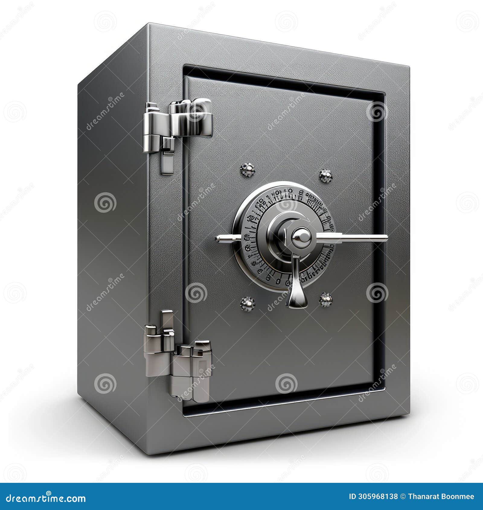 Isolated Safe, Combination Lock Exposed. Fortified Secrets, Ai ...