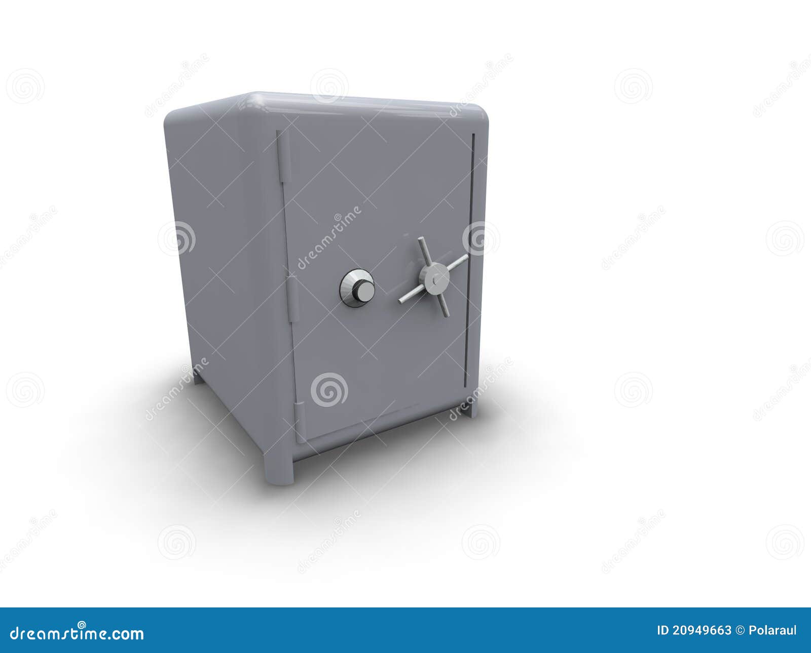 Isolated Safe on White Background Stock Illustration - Illustration of ...