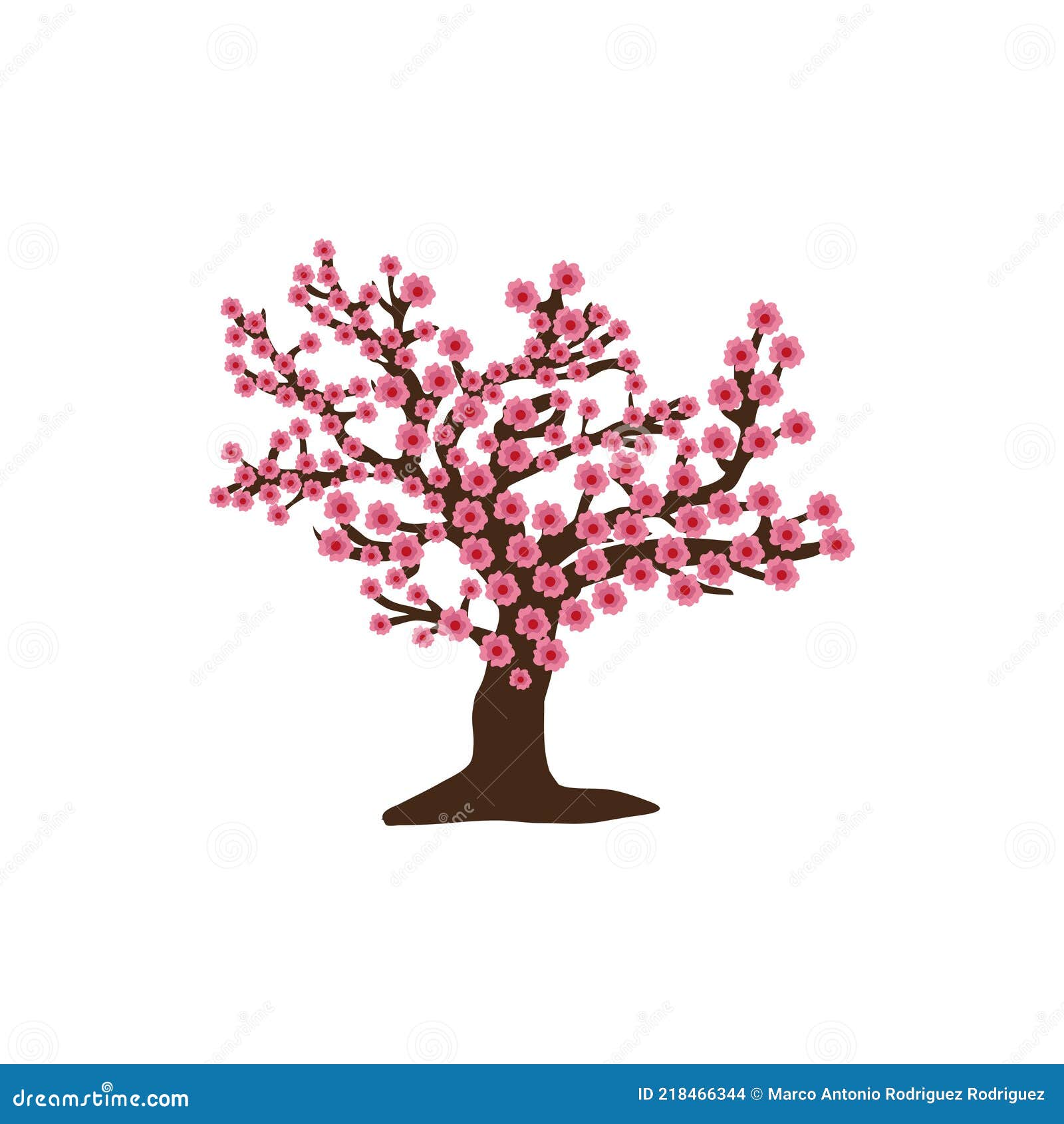 Isolated Sakura Icon Japanese Tree Stock Vector - Illustration of ...