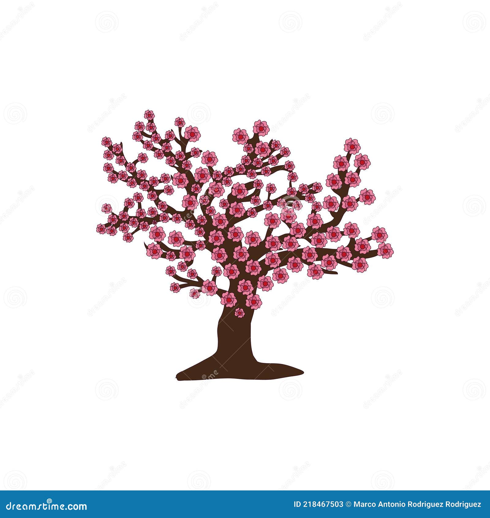 Isolated Sakura Icon Japanese Tree Stock Vector - Illustration of ...