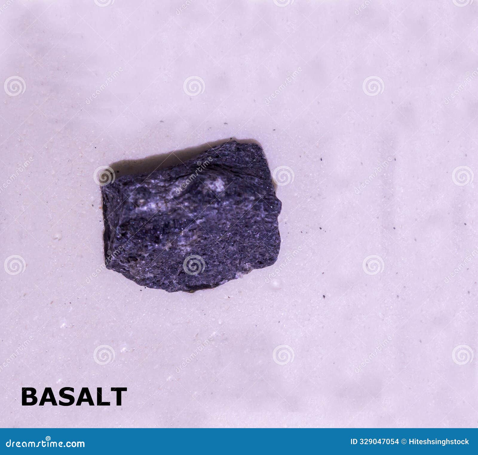 Isolated Sample of a Basalt Rock on Texture Background. Basalt Igneous ...