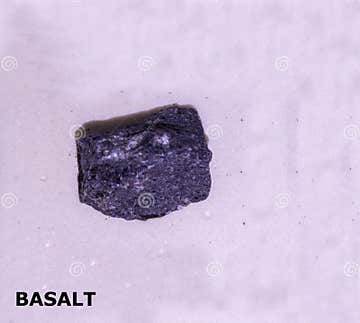 Isolated Sample of a Basalt Rock on Texture Background. Basalt Igneous ...