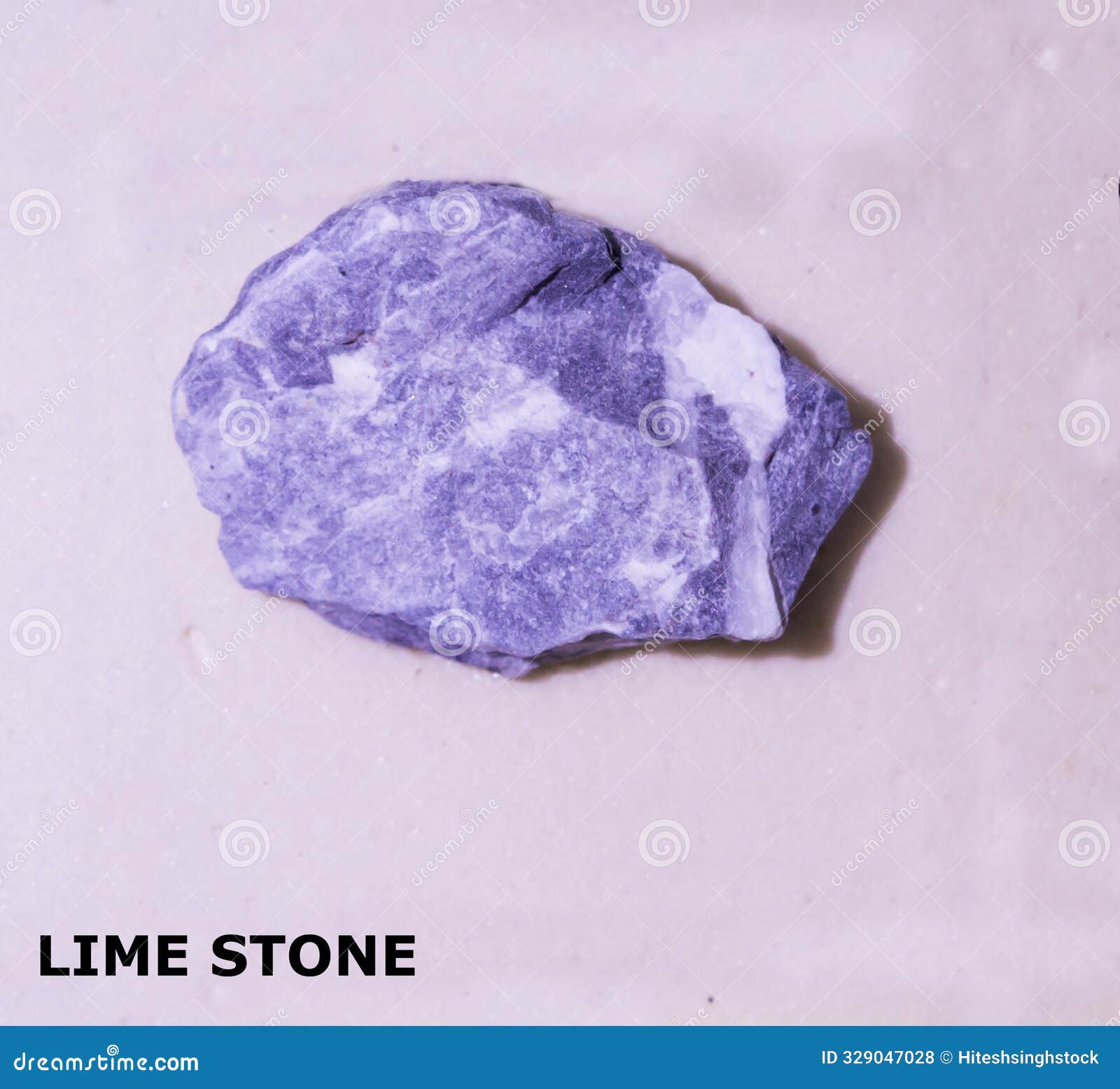 Isolated Sample of a Lime Stone Rock on Texture Background. Lime Stone ...