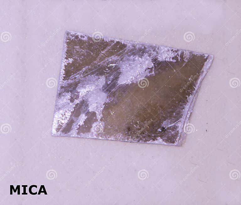 Isolated Sample of a Mica Rock on Texture Background. Mica Igneous Rock ...