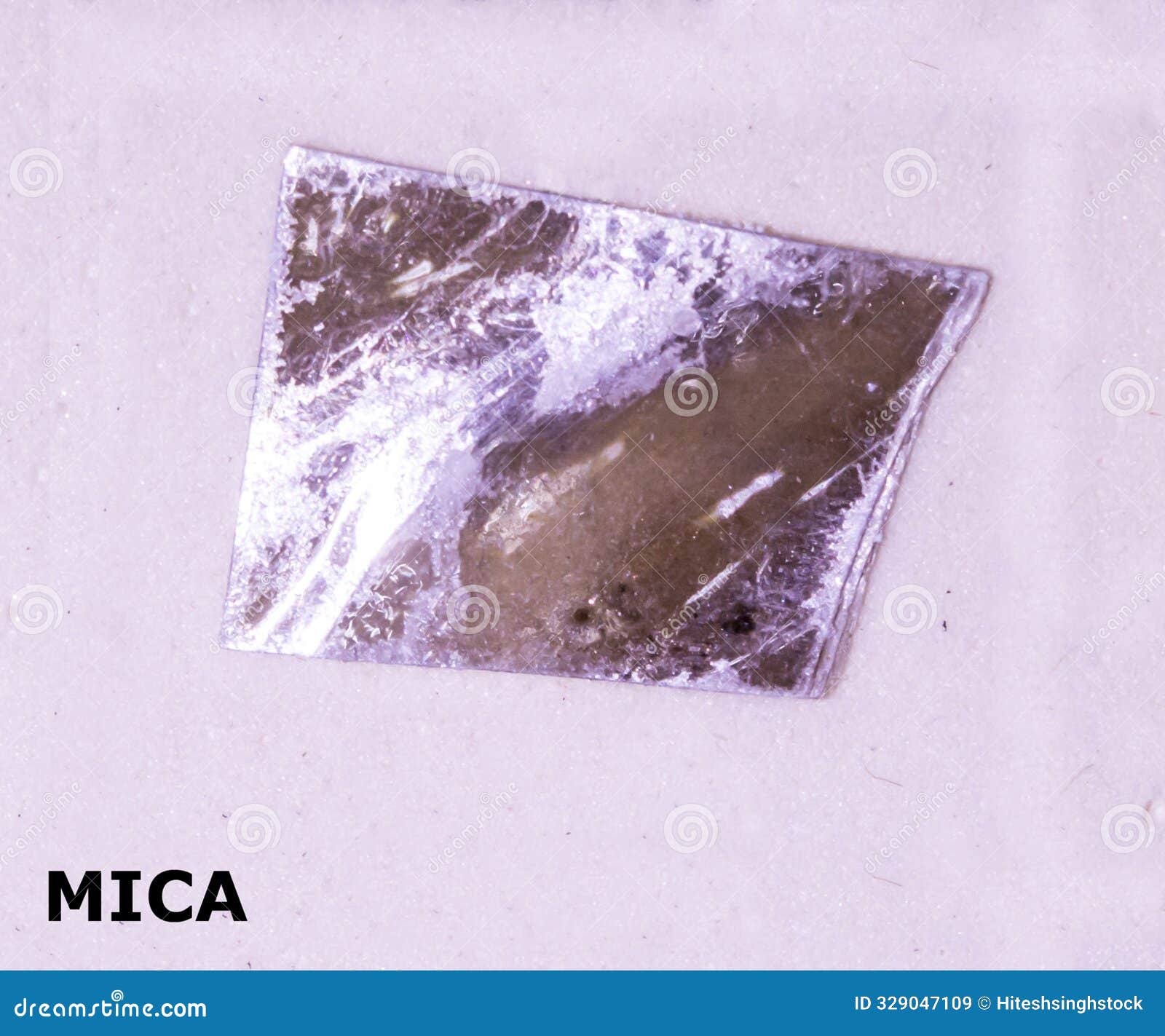 Isolated Sample of a Mica Rock on Texture Background. Mica Igneous Rock ...