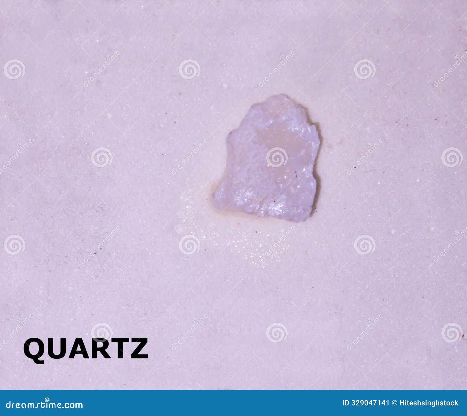 Isolated Sample of a Quartz Rock on Texture Background. Quartz Igneous ...
