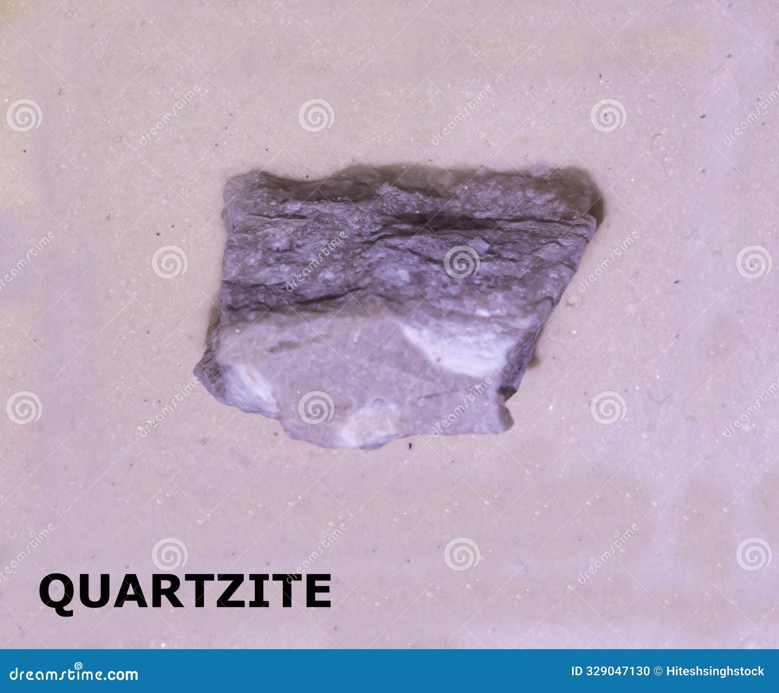 Isolated Sample of a Quartzite Rock on Texture Background. Quartzite ...