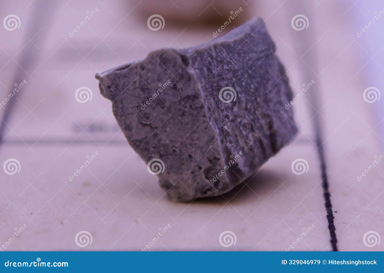 Isolated Sample of a Shale Rock on Texture Background. Shale ...