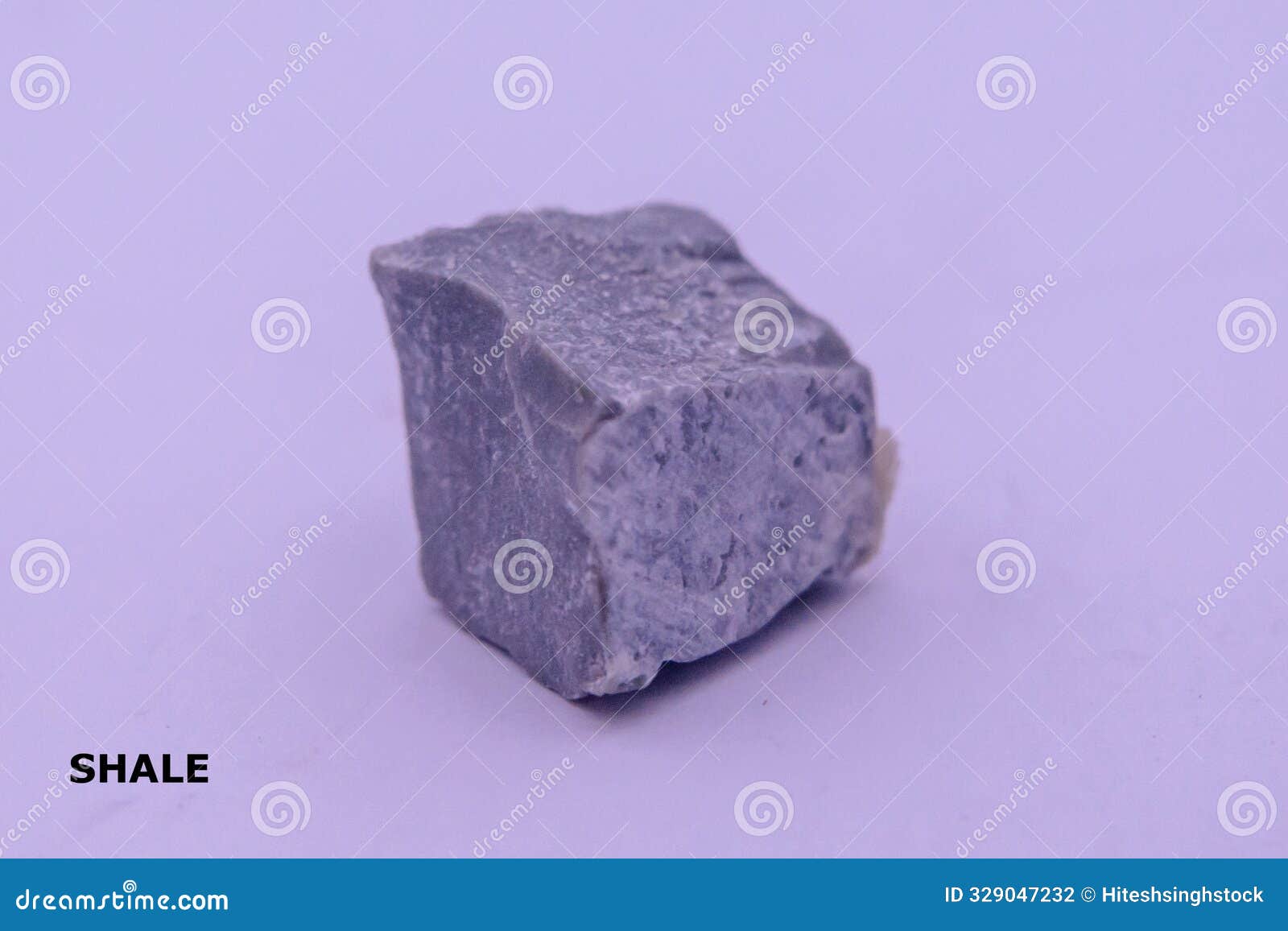 Isolated Sample of a Shale Rock on Texture Background. Shale ...