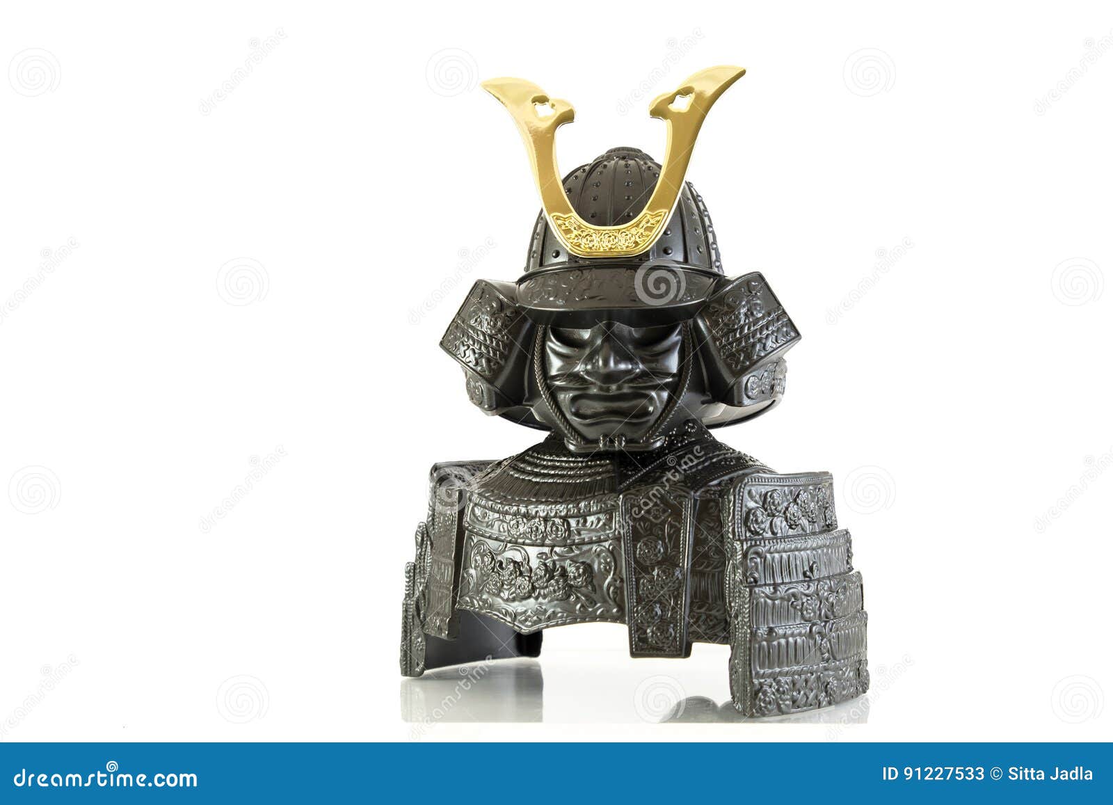The isolated Samurai armor stock image. Image of model - 91227533