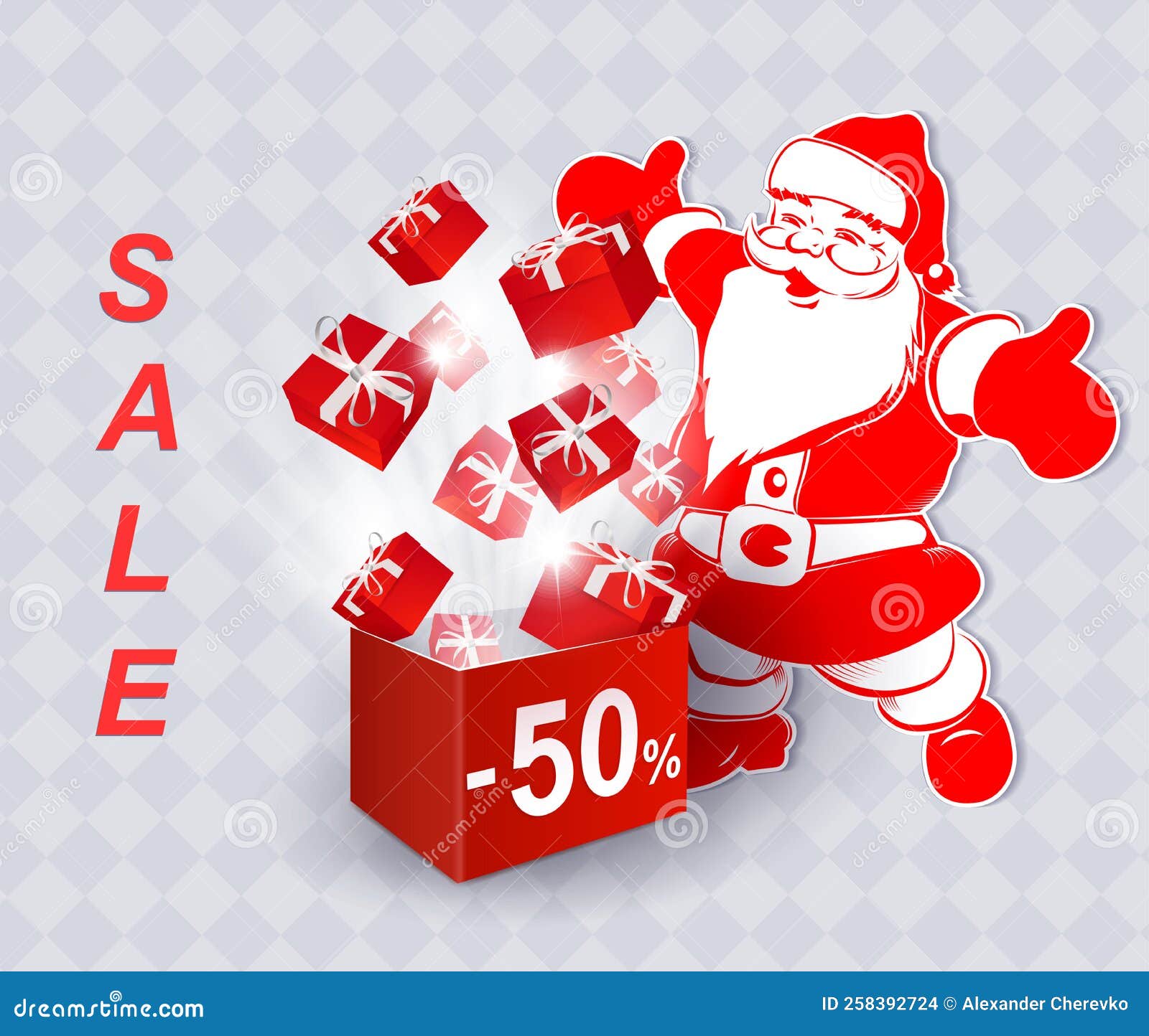 Isolated Santa Claus with Gift Boxes,design Element Stock Vector ...