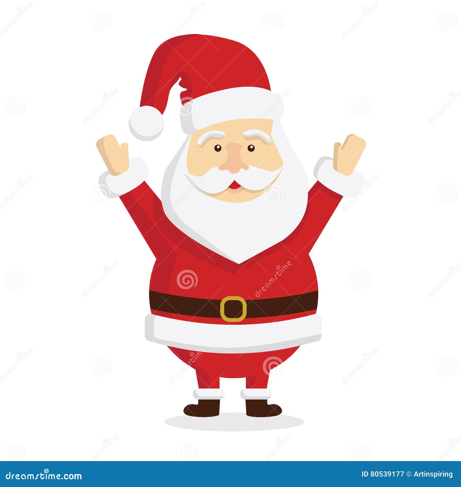 Isolated Santa Claus. stock vector. Illustration of congratulation ...