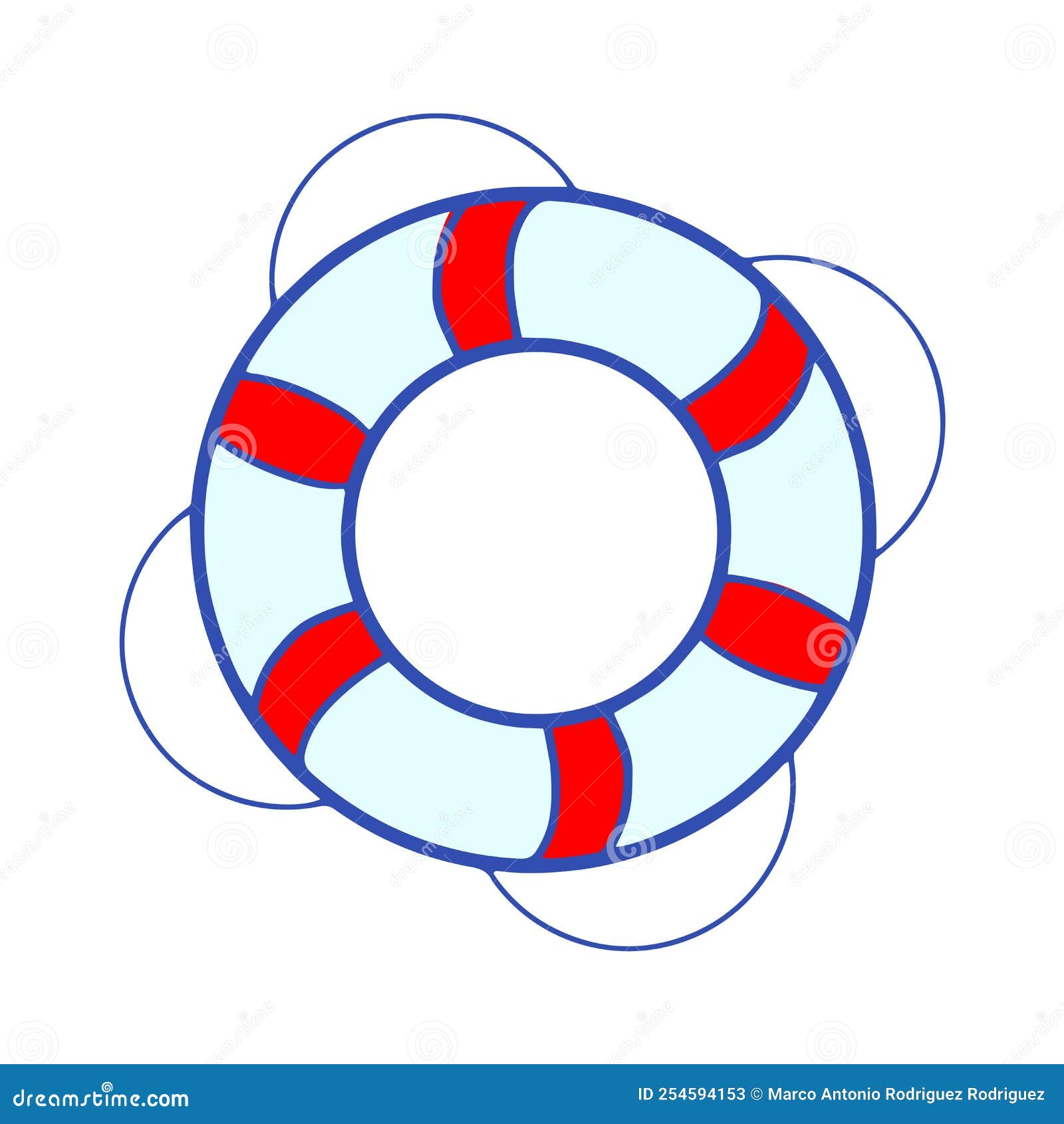 Isolated Save Guard Beach Vector Illustration Stock Vector ...