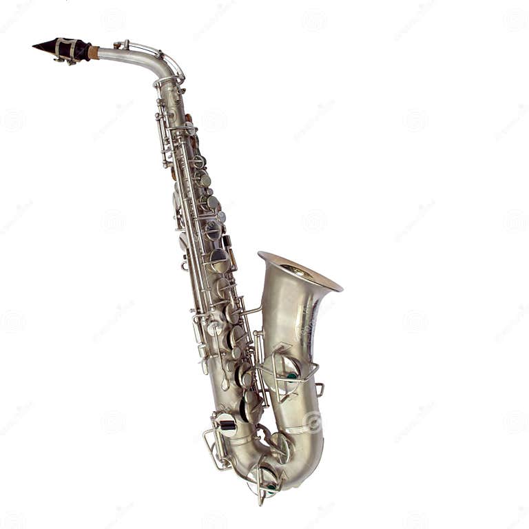 Isolated Sax stock photo. Image of music, note, buttons - 10713216
