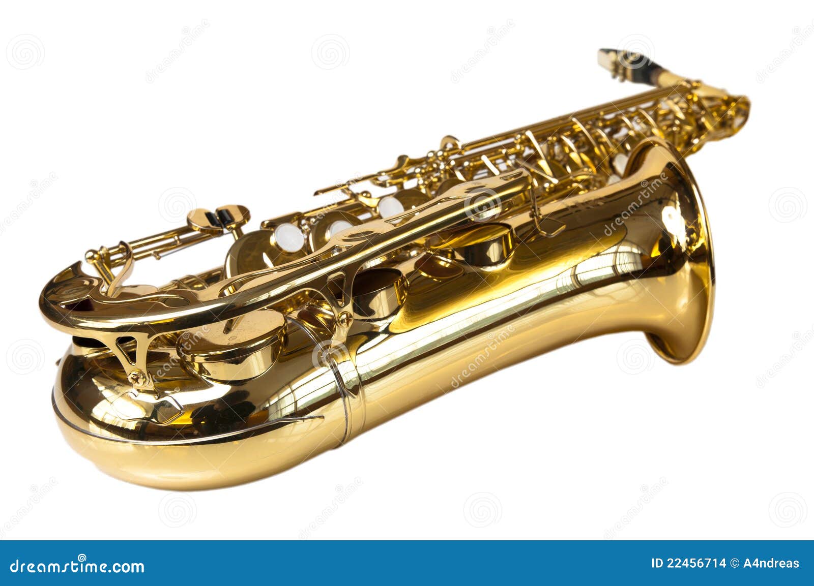 Isolated Sax, Saxophone on White Background Stock Photo - Image of ...
