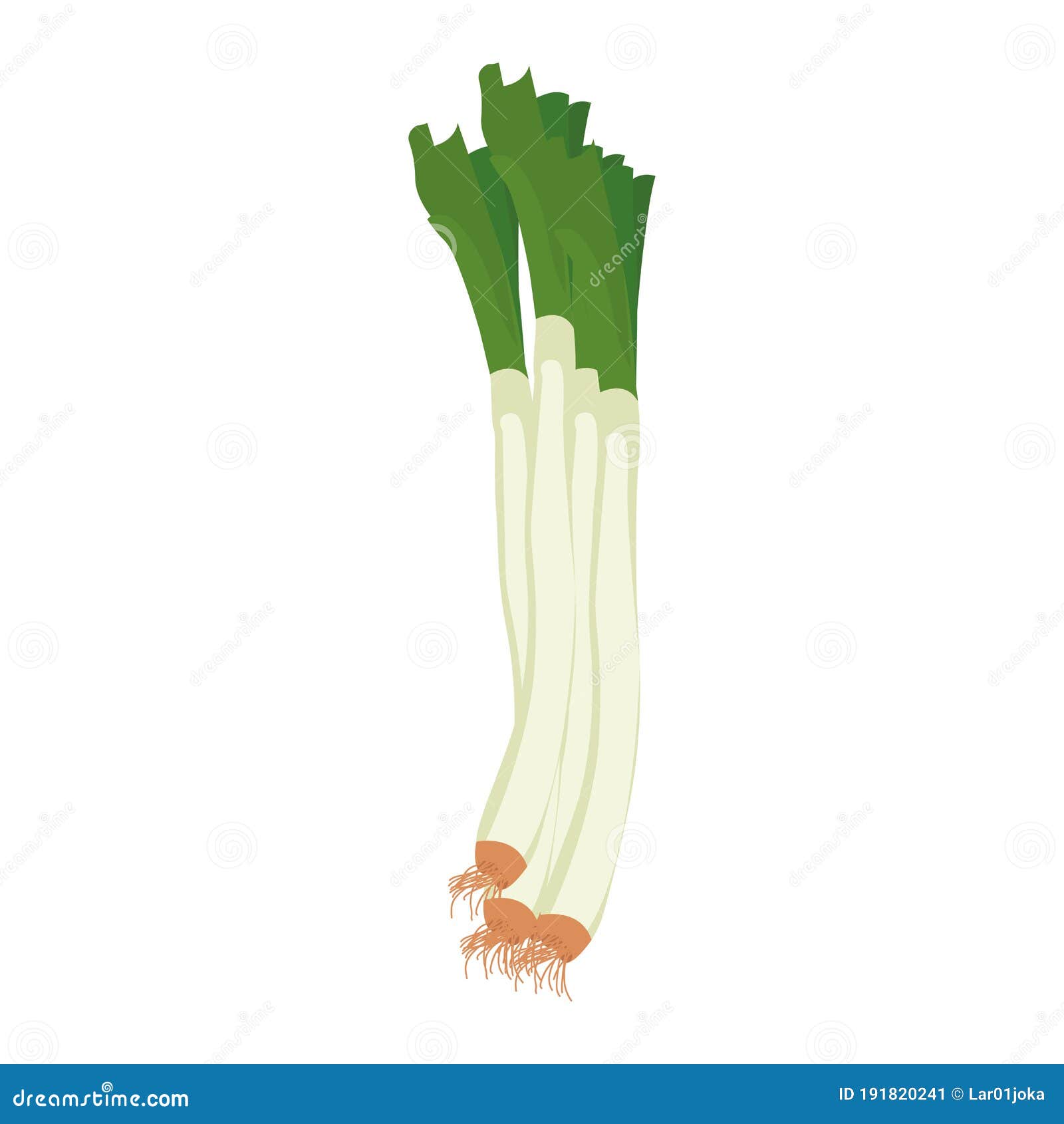 Isolated Scallion Cartoon Kawaii Vector Illustration | CartoonDealer ...