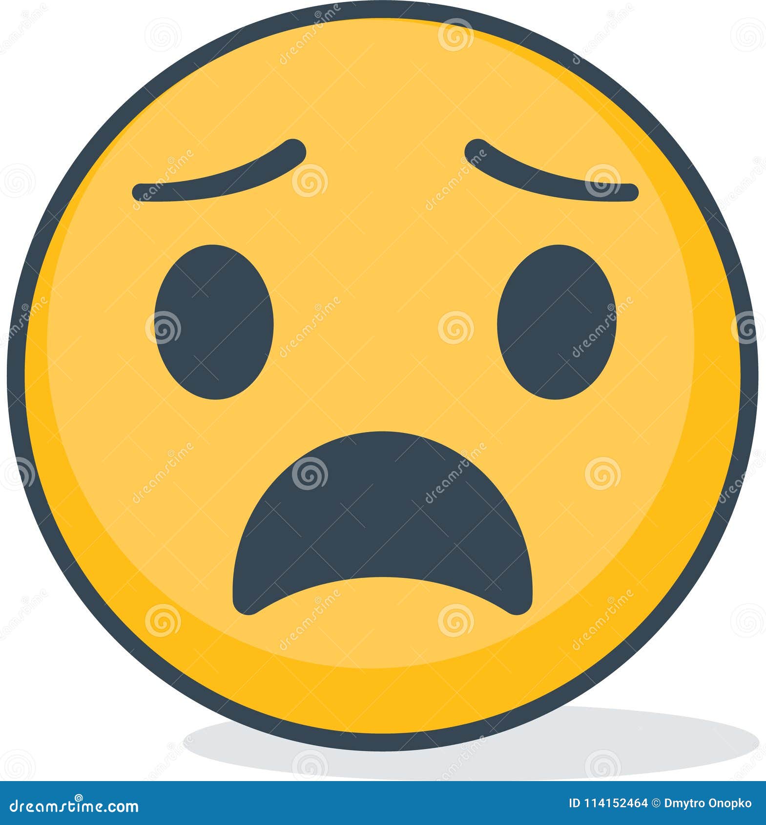 Scared Emoticon, Emoji, Smiley - Vector Illustration | CartoonDealer ...