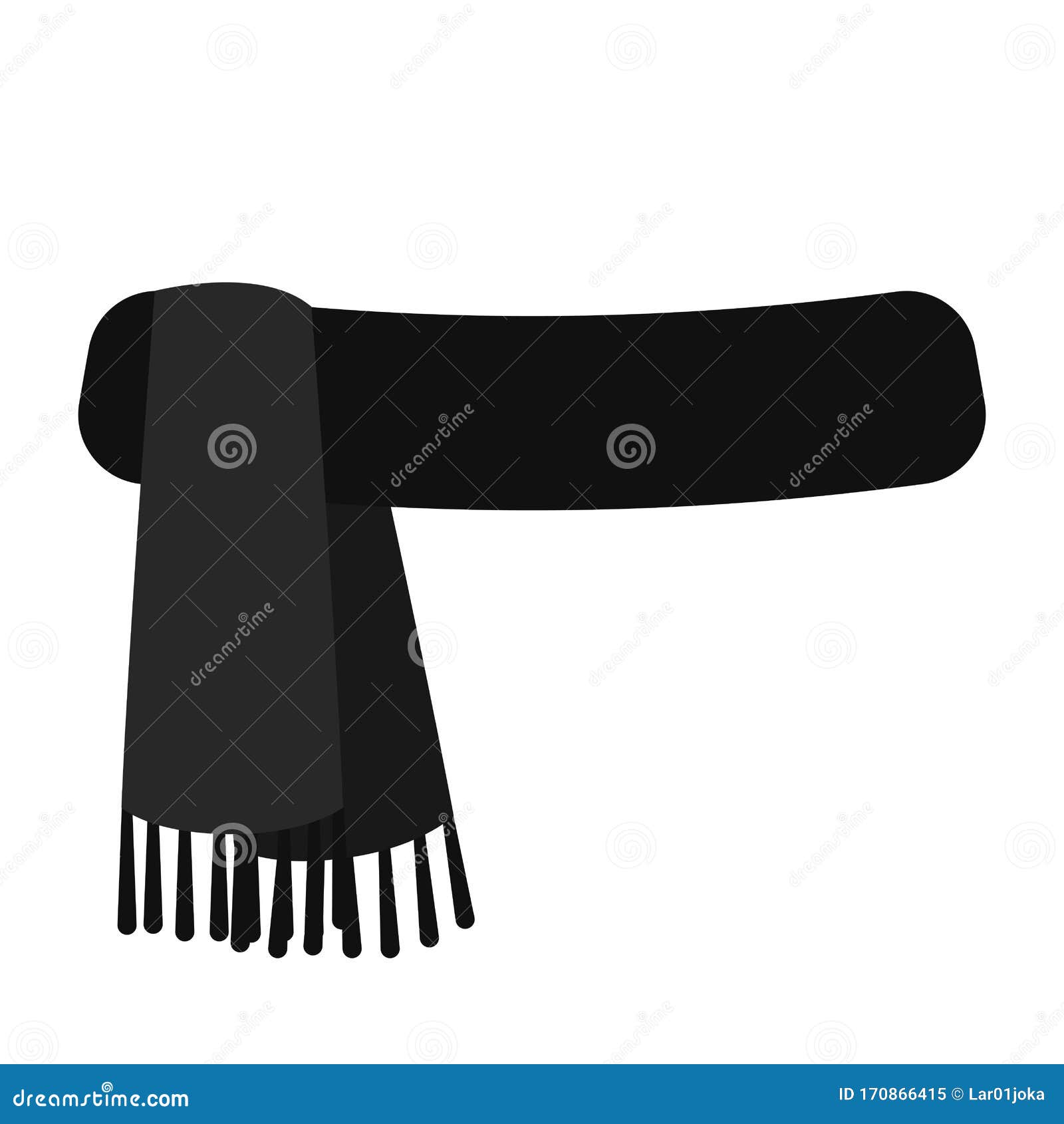 Isolated scarf image stock vector. Illustration of textile - 170866415