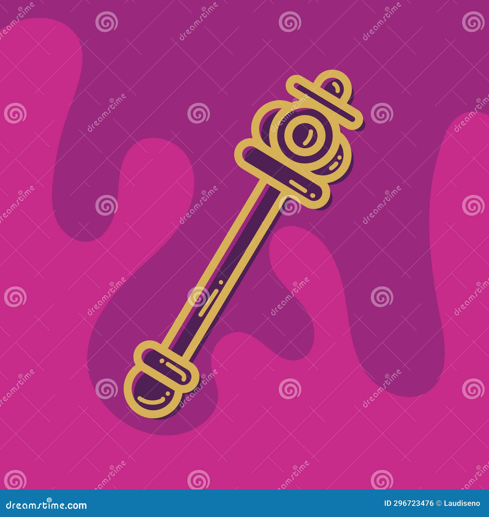 Scepter Icon On White Background. Simple Element Illustration From ...
